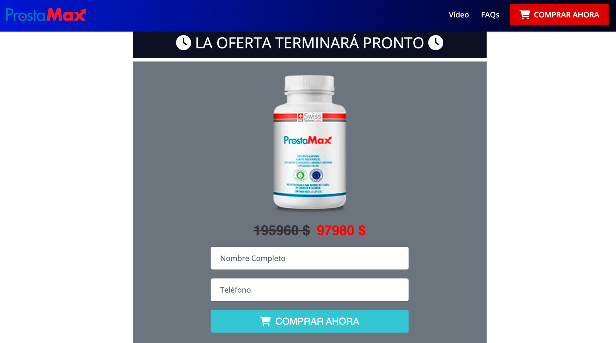 Prostamax: cápsulas-tabletas-Precio-Dónde comprar- farmacia