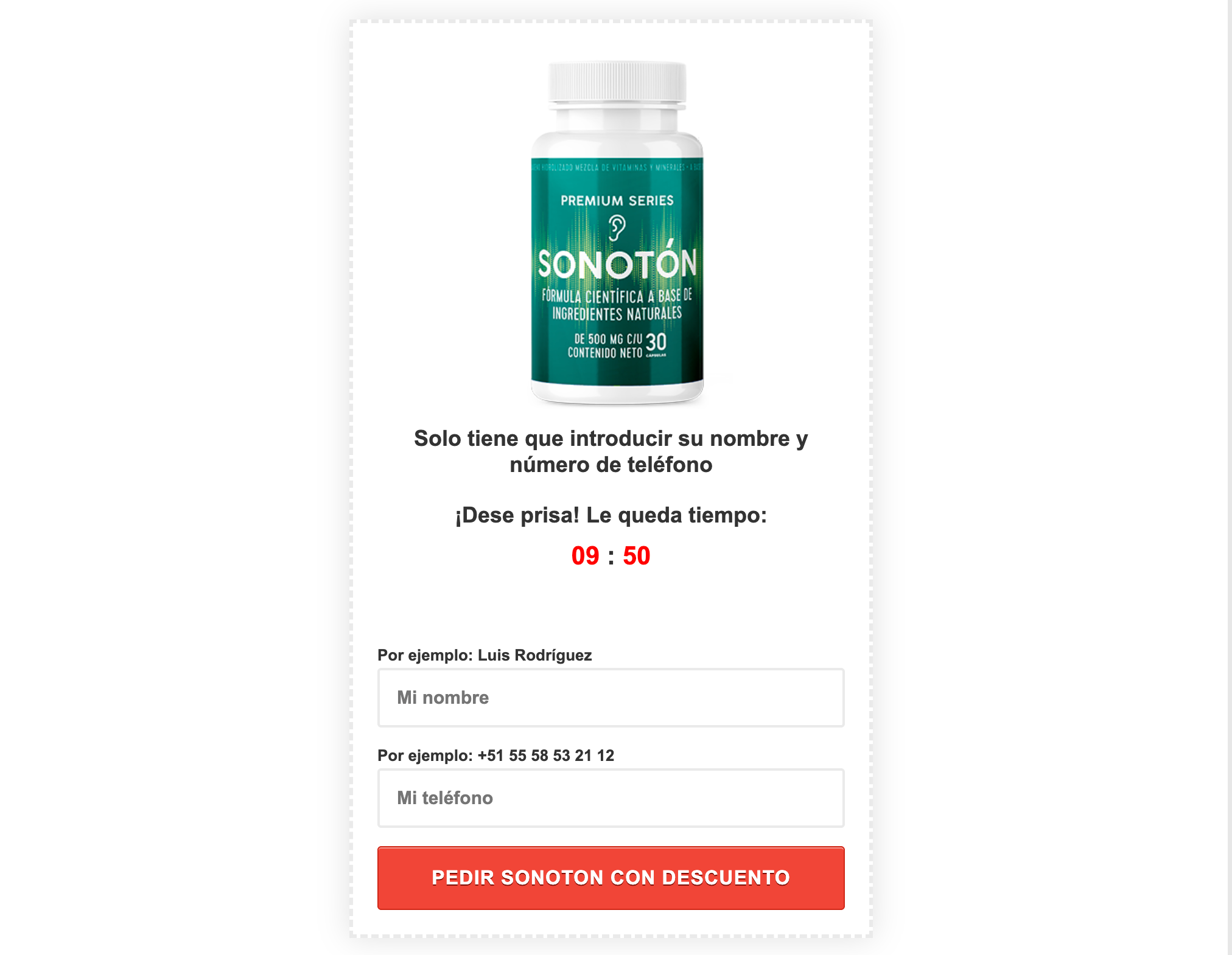 Sonoton Cápsula auditiva para mejorar la audición